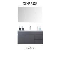China Plasticity Solid Wood Bathroom Cabinets For Hotel Villa Apartment for sale