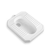 China Home White Ceramic Squatting Pan Sanitary Ware Water Closet Toilet for sale