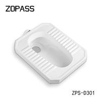 China Home White Ceramic Squatting Pan Sanitary Ware Water Closet Toilet for sale