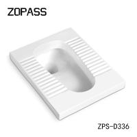 China 485X370X230mm Ceramic Squatting Pan Convenient Gravity Flushing for sale