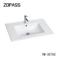 China New Style Hotel Bathroom Table Counter Top Basin Modern Ceramic Hand Wash Basin Professional Ceramic Basin for sale