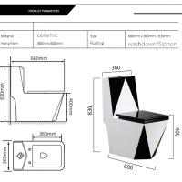 China Gold Red Siphonic One Piece Toilet for sale
