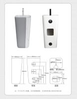 China rectangular Sanitary Ware Basin Pedestal For Bathroom Hotel Home for sale
