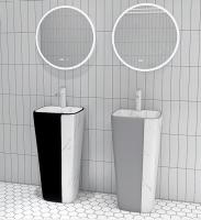 China rectangular Sanitary Ware Basin Pedestal For Bathroom Hotel Home for sale