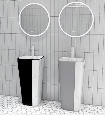 China rectangular Sanitary Ware Basin Pedestal For Bathroom Hotel Home for sale