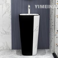 China rectangular Sanitary Ware Basin Pedestal For Bathroom Hotel Home for sale