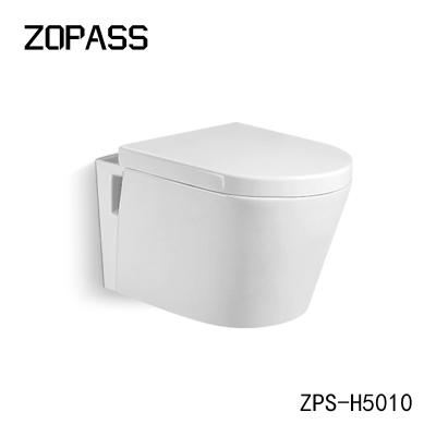 China One Piece Wall Hung Toilet Bowl Dual Flush 6L Ceramic WC Toilet White for sale