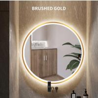 China Round Shape Illuminated LED Bathroom Mirrors Defog With One Button for sale