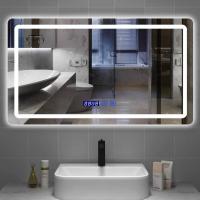 China Wall Mounted LED Bathroom Mirrors Defogging Screen For TV Shopping for sale