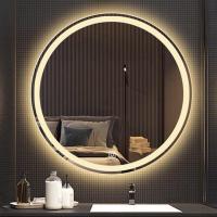 China Round Anti Fog LED Bathroom Vanity Mirror Waterproof Touch Switch for sale