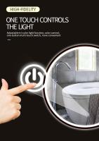 China Smart Round LED Bathroom Mirrors Hotel Vanity With Touch Control Light for sale