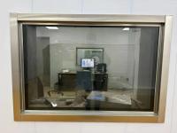 China 99 Percent UVproof Shielded Window Sturdy Steel Frame Radiation Proof Windows for sale
