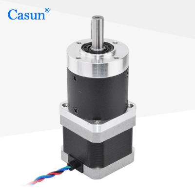 China Casun 42mm NEMA 17 Geared Stepper Motor Unipolar And Bipolar Stepper Motor for sale