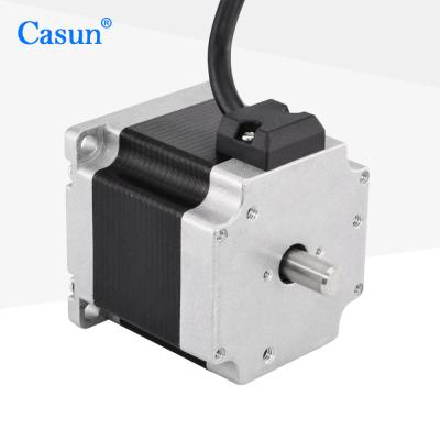China NEMA 23 Stepper Motor 54mm Body 1.26N.m 2.8A Dual Shaft For CNC for sale