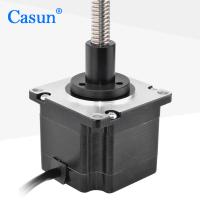 China 3A Linear Nema 23 Stepper Motor With 4 Lead Screw Captive 2 Phase for sale