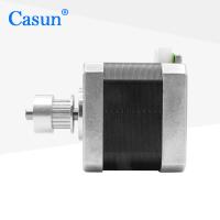 China Nema 17 Hybrid Stepper Motor 42x40mm 500mN.M With Synchronous Wheel for sale