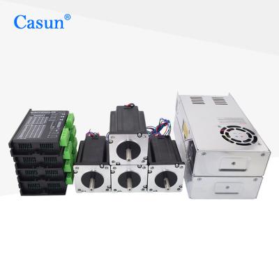 China Casun 2 Phase Nema 23 hybrid stepper motor 57x57x56mm 1.2N.m high torque 2.8A with 4 axis / 3axis  for CNC for Engraving machine for sale