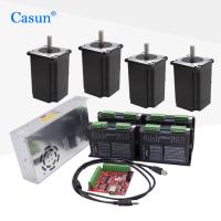 China Casun 2 Phase Nema 23 hybrid stepper motor 60x60x100mm 4N.m high torque 4.0A with 4 axis / 3axis  for CNC for Engraving machine for sale