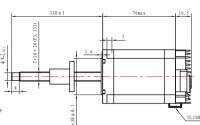China NEMA 23 Integrated External Lead Screw Stepper Motor 2N.M Integrated Captive Step Motor for sale