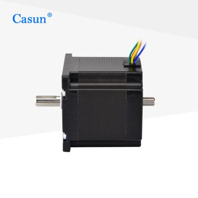 China 57×57×54mm Dual Shaft Stepper Motor 1.0A 0.9N.m NEMA 23 With Precision Instruments for sale