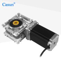 China Nema 23 Hybrid stepper motor with Worm Gear Motor 56x100mm for sale
