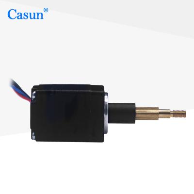China Casun Linear Stepper Motor With 0.8 Kg At 600 PPS 1.8° Degree Nema 8 High Precision Stepper Motor for sale