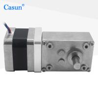 China Casun Nema 17 Hybrid Stepper Motor with Worm gear reducer 270mN.m 2.93V 36/1 Ratio for sale