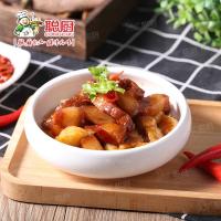 China Vacuum Bag Pre Cooked Food Stewed Potatoes Chopped Pork Frozen Asian Meals for sale