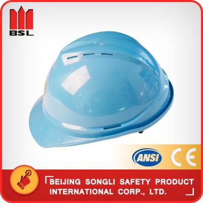China SLH-A-12 PE/ABS Industrial Safety Helmet EN397 Certified with 405g Total Weight and 6-Point Suspension for sale