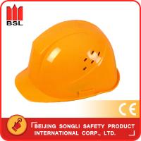 China SLH-T030 PE Safety Helmet EN397 Certified with 400g Total Weight and 6-Point Ratchet Suspension System for sale
