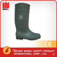 China SLS-ANA-001B Industrial Rain Boots 400mm Height EN ISO 20345 Certified Safety Footwear EU 36-47 for sale
