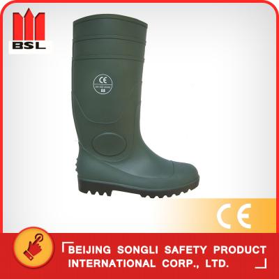 China SLS-ANA-001B Industrial Rain Boots 400mm Height EN ISO 20345 Certified Safety Footwear EU 36-47 for sale