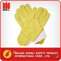 China SLG-CA2016C Cow Grain Leather Safety Gloves 10.5