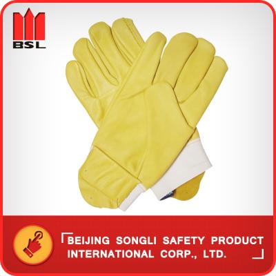 China SLG-CA2016C Cow Grain Leather Safety Gloves 10.5