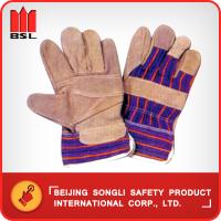 China SLG-CS605A Cow Split Leather Safety Gloves 10.5