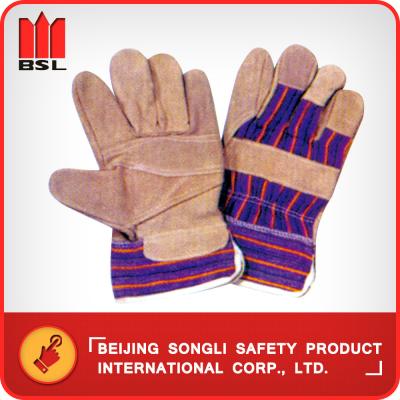 China SLG-CS605A Cow Split Leather Safety Gloves 10.5