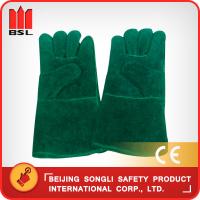 China SLG-HD8020-R4 cow split leather welding gloves for sale