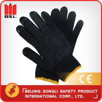 China T/C Yards Working Gloves 10 Inch 600g PVC Dotted One Side Knit Wrist CE for sale