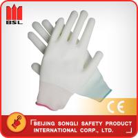 China PU Coated Working Gloves 10 Inch Length Black PU Dip Open Back Knit Wrist 240 Pairs per Carton for sale