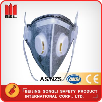 China SLD-DAC4X-2F 4-Ply Active Carbon Dust Mask - FFP2/FFP3/N95 Certified with Exhalation Valves for sale