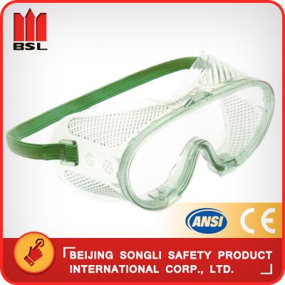 China SLO-CPG61 Safety Goggle with 1.7mm Polycarbonate Lens - CE/ANSI Certified UV Protection Eyewear for sale