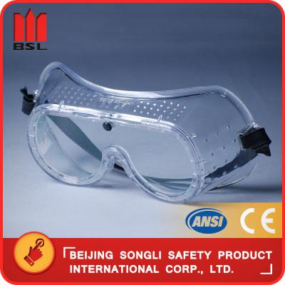 China SLO-HF103 Polycarbonate Safety Goggle - CE/ANSI Certified Industrial Protective Eyewear - 200pcs Carton for sale