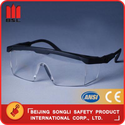 China SLO-HF110C Safety Spectacles with Polycarbonate Lenses, UV Protection & Adjustable Legs - CE/ANSI Certified for sale