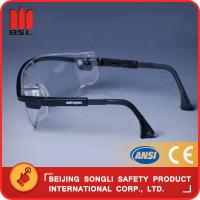 China SLO-HF110F Safety Spectacles with PC Lens, CE/ANSI Certified, UV Protection - Adjustable Frame Options for sale