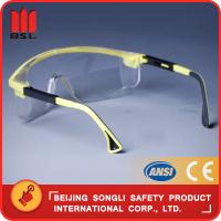 China SLO-HF110F Safety Spectacles with PC Lens, CE/ANSI Certified, UV Protection - Adjustable Frame Options for sale