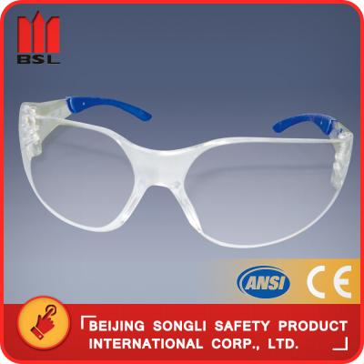 China SLO-8525C Safety Spectacles with Polycarbonate Lens - CE/ANSI Certified UV Protection Goggles for sale