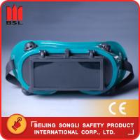 China SLO-JL-A021 Welding Spectacles with 4-Valve Ventilation and Adjustable Cover - CE Certified Safety Goggles for sale