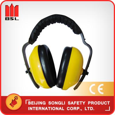 China SLE-EY23 Industrial Ear Muff with 27dB SNR Rating - Yellow PE Hearing Protection for sale