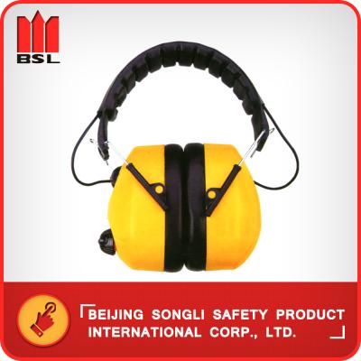 China SLE-GC011 Foldable Ear Muffs with Radio - Yellow ABS Hearing Protection, 20pcs/Carton for sale