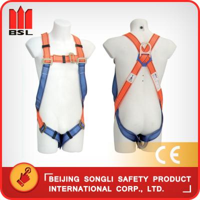China SLB-JE1047 Safety Belt Harness with 45mm Terylene Webbing and 5 Adjustable Buckles - CE Certified for sale